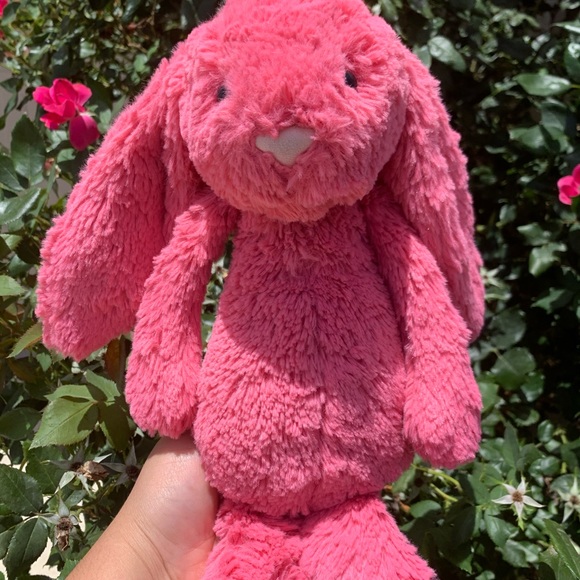 Jellycat | Toys | Rare Jellycat Bashful Bunny Strawberry Plush London ...